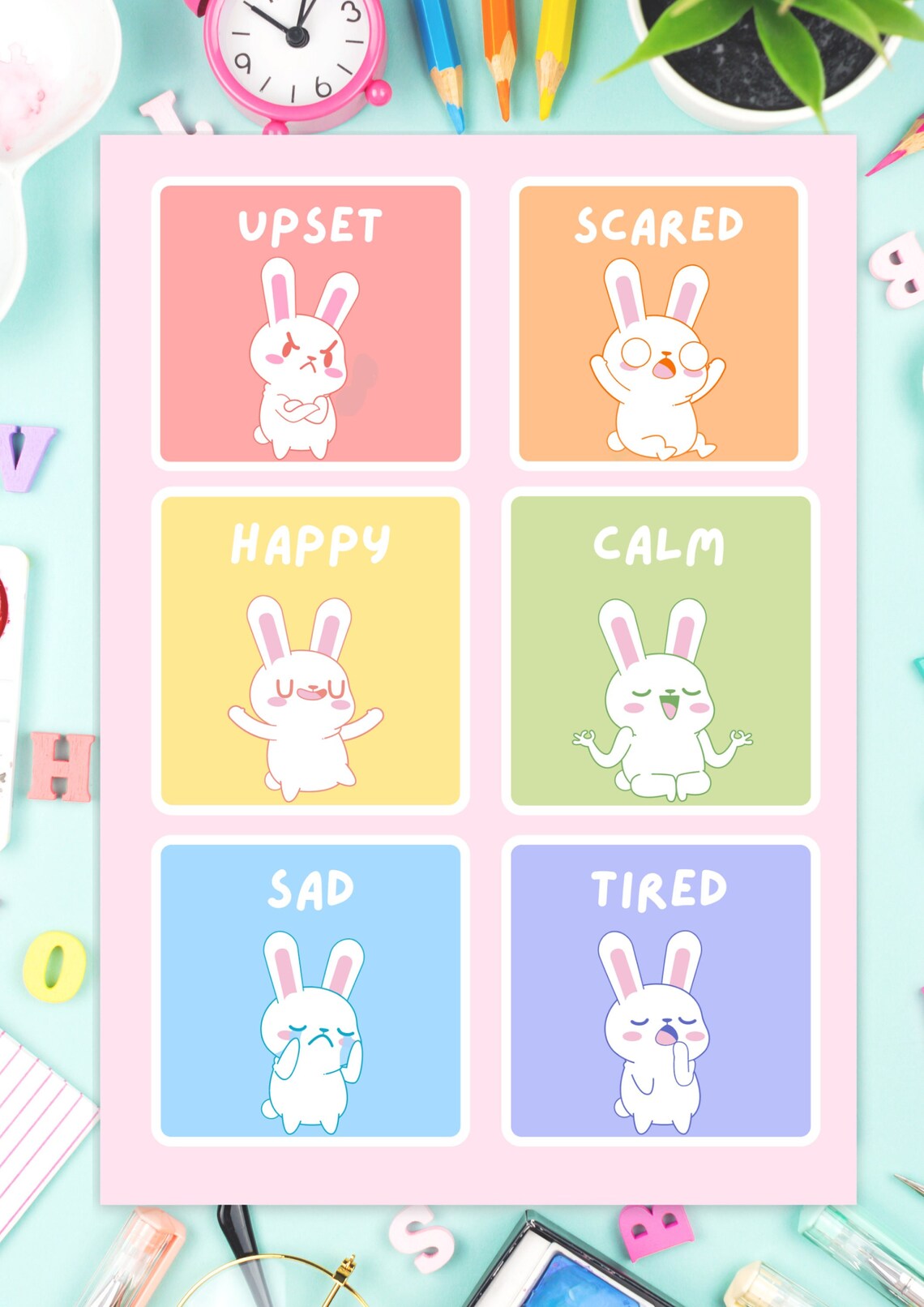 Feelings Visual Aids - A4 Printable Communication, Cue Cards - Etsy