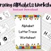 Alphabet Tracing Worksheet , A to Z Letters, Upper and Lower Case ...