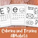 Alphabet Worksheets|printable|tracing Letters|coloring|homeschool ...