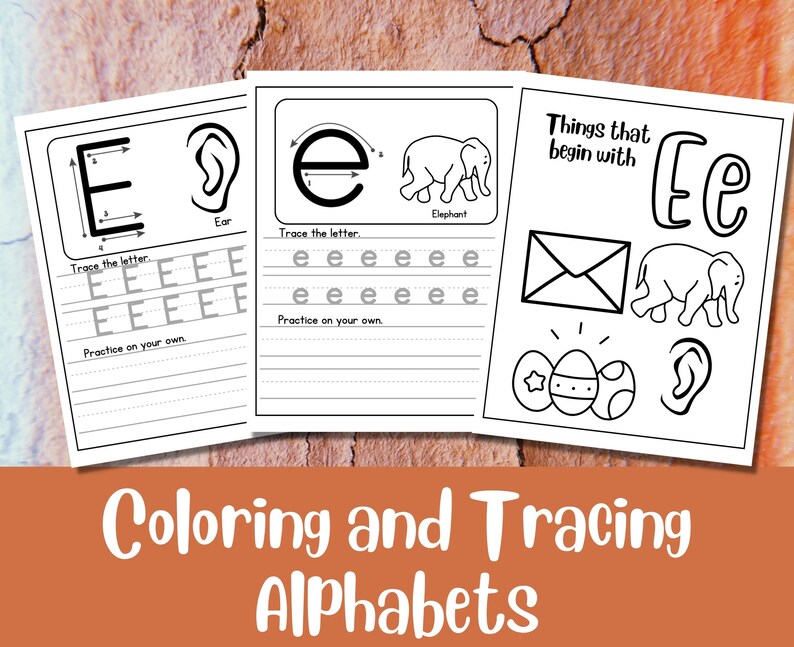 Alphabet Worksheets|printable|tracing Letters|coloring|homeschool ...