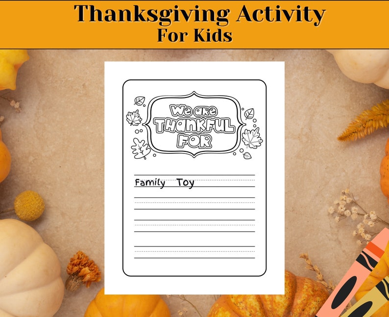 Thanksgiving Printable Activity for Kids | Kids Thanksgiving Crafts ...