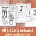 Alphabet Worksheets|printable|tracing Letters|coloring|homeschool ...