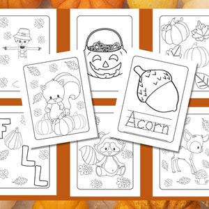 20 Coloring Pages, Fall Coloring Pages, Autumn Coloring Sheets, Autumn ...