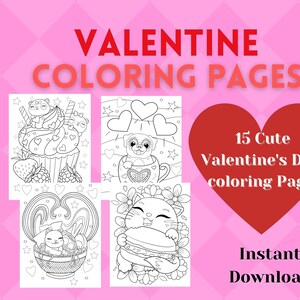 15 Printable Valentine's Day Kid's Activities, Valentine's Day Bundle ...