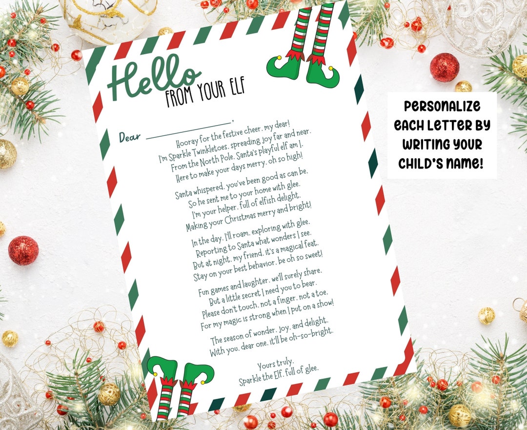 Hello and Goodbye Letter From Your Elves, Farewell From Elves Going ...