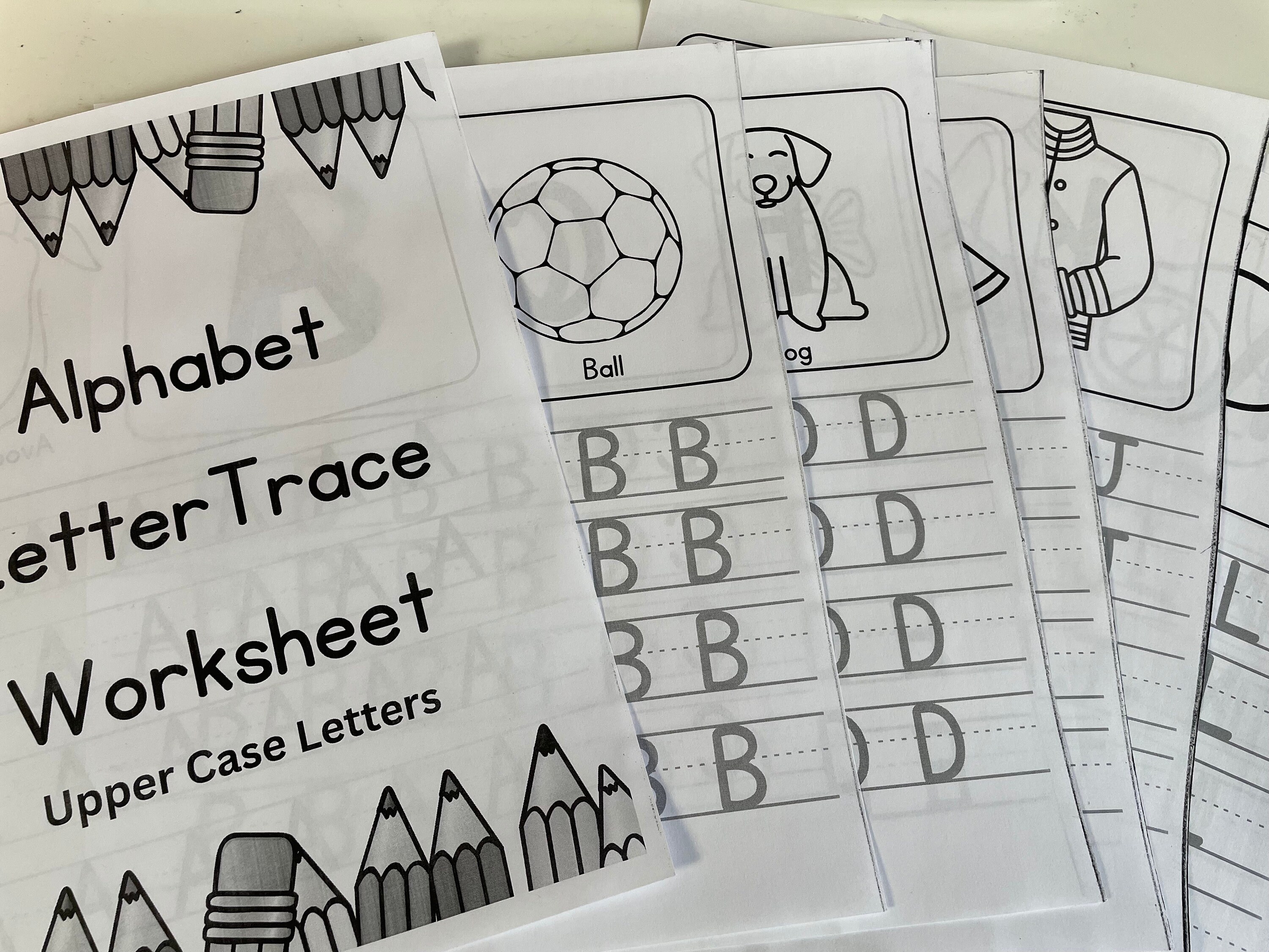 Alphabet Tracing Printable, A to Z Letters, Upper and Lower Case ...