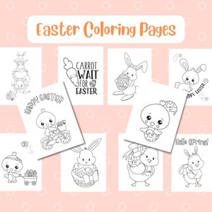 Easter Coloring Pages, 10 Printable Easter Coloring Pages for Kids ...