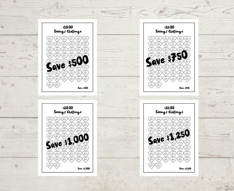 Savings Tracker Printables savings Tracker Bundle Money Saving ...