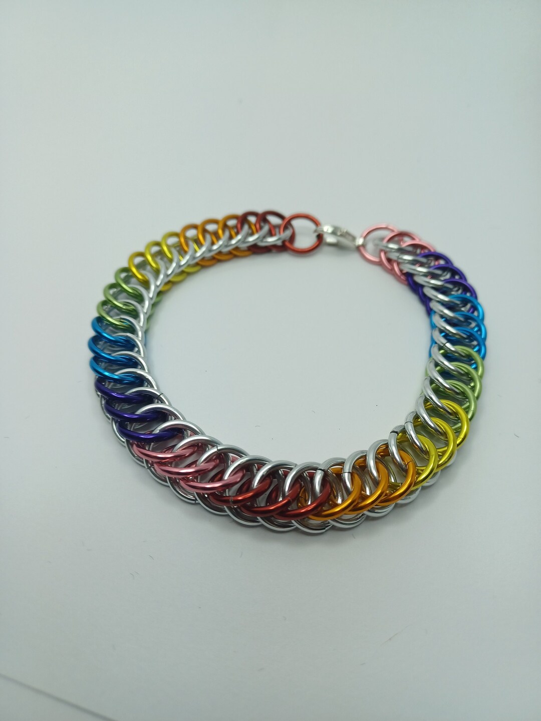 Rainbow Half-persian 4-in-1 Chainmail Bracelet/ Anklet - Etsy