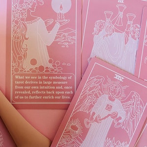 Pink Tarot Deck | Tarot Cards | Pink Oracle | Future Telling Divination ...