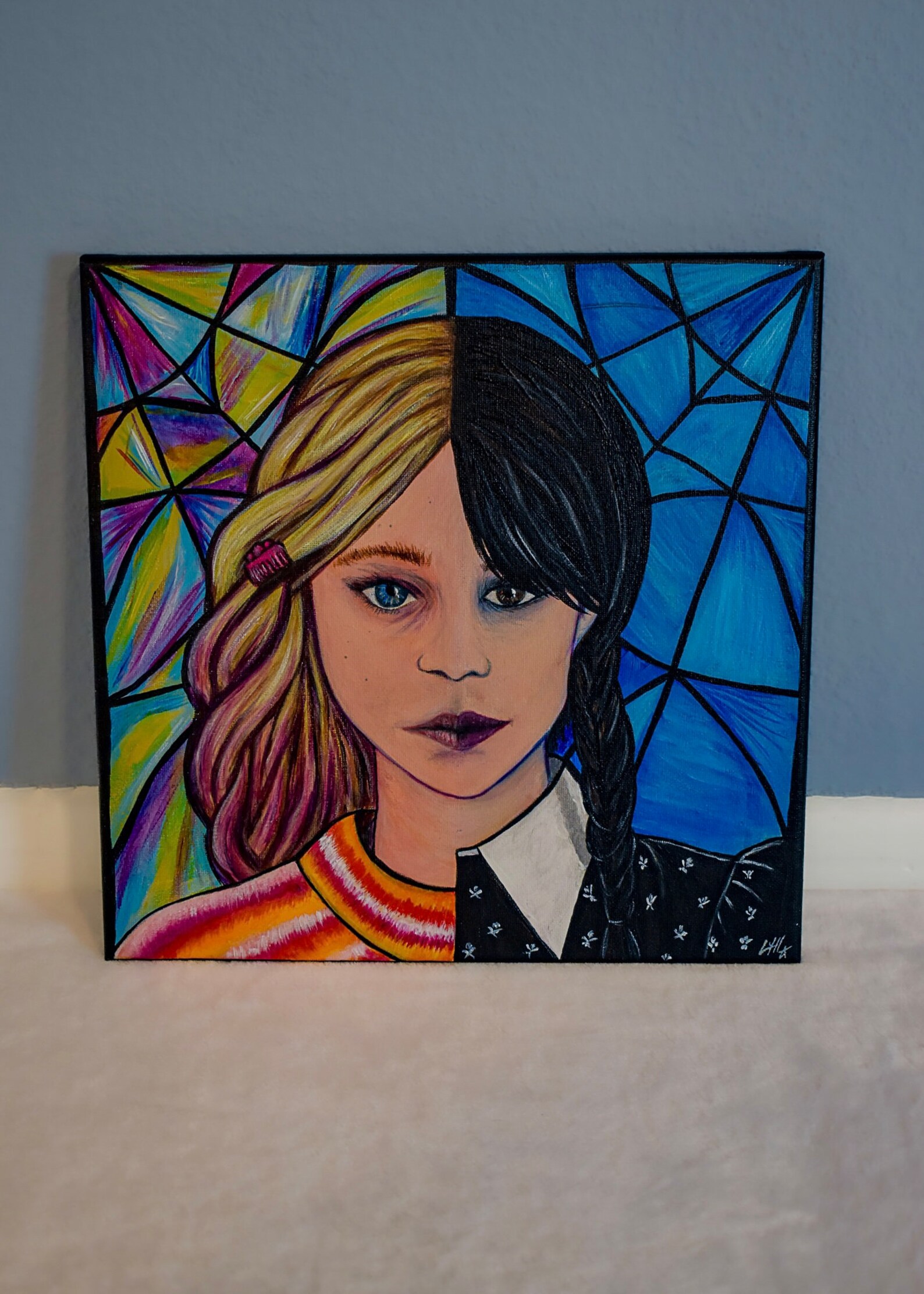 Wednesday and Enid Painting - Etsy