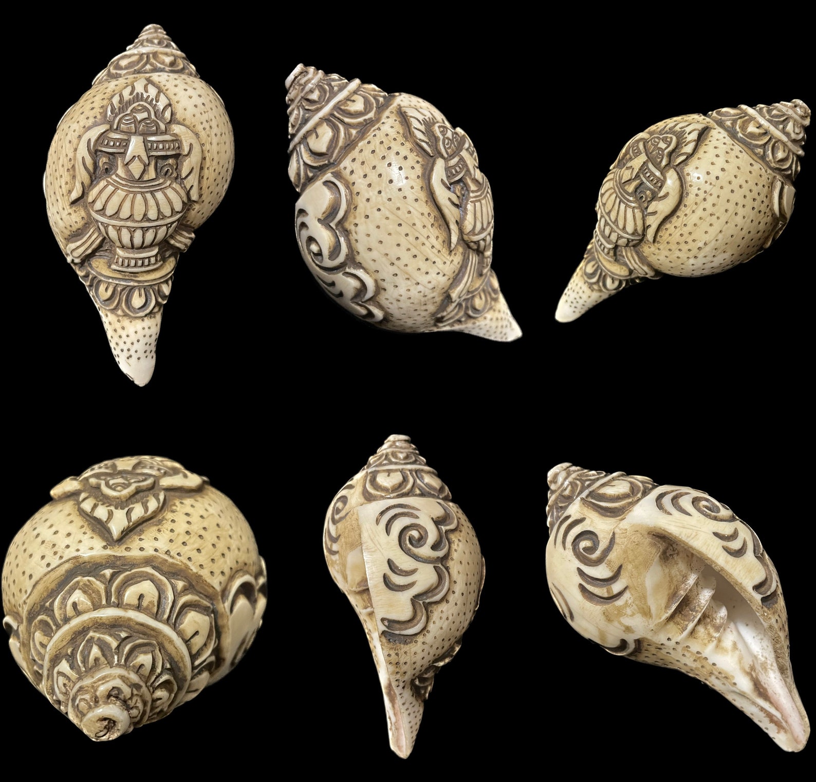 Small Conch Shell | Tibetan Eight Auspicious Symbols | Sanka of ...