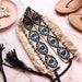 Evil Eye Beaded Wist Belt, Embroidered Belt, Unique Adjustable Fashion ...