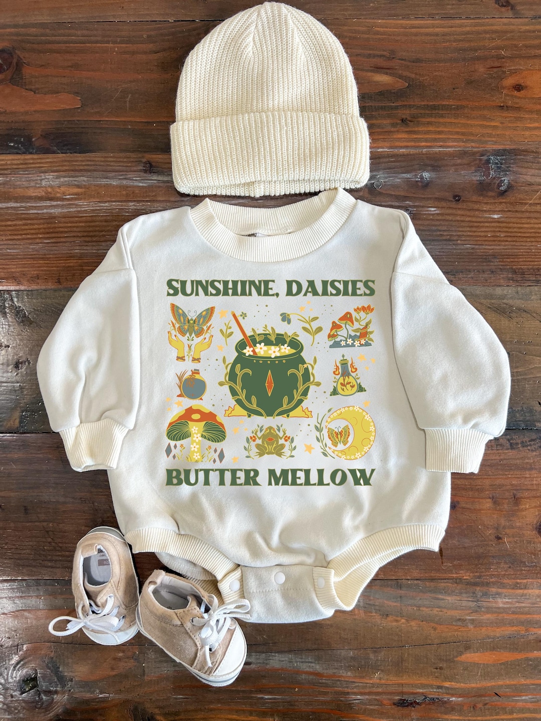 Sunshine Daisies Butter Mellow Magic Fantasy Little Witch Oversized ...