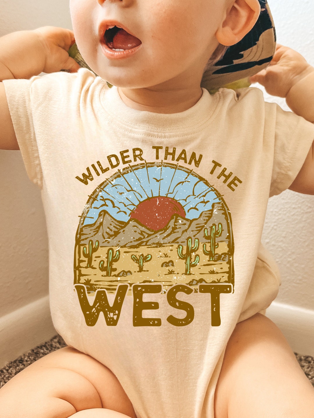 Wilder Than the West Western Desert Sleeveless Baby Bubble Romper - Etsy