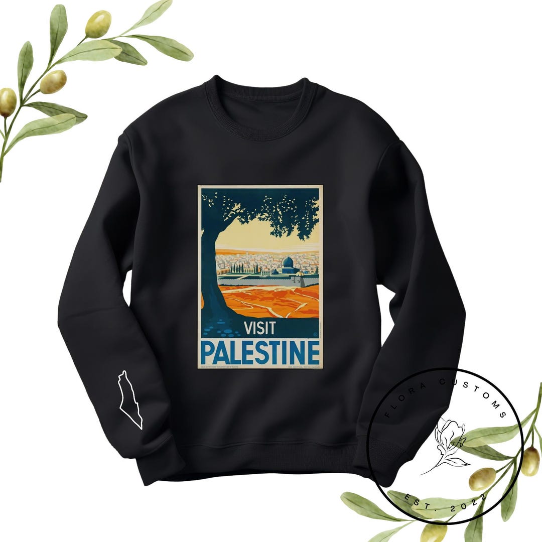 Visit Palestine Sweatshirt, Palestinian, Palestine Merch, Watermelon ...