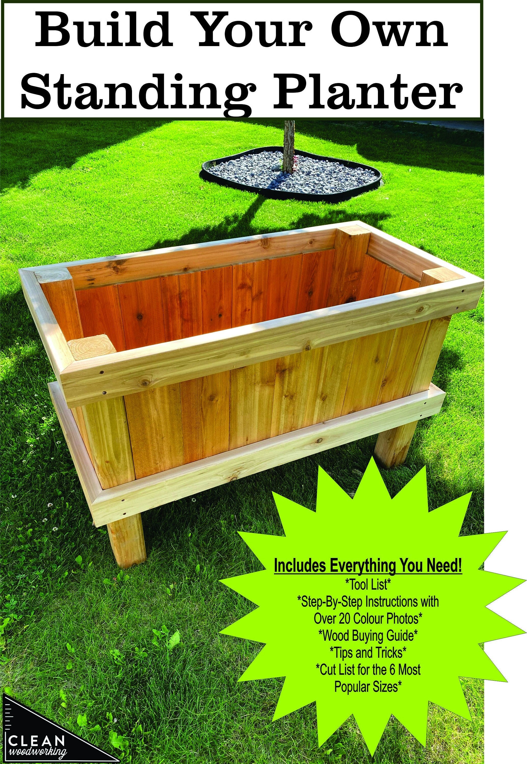 Build Your Own Standing Garden Planter for Vegetable and Flowers DIY - Etsy