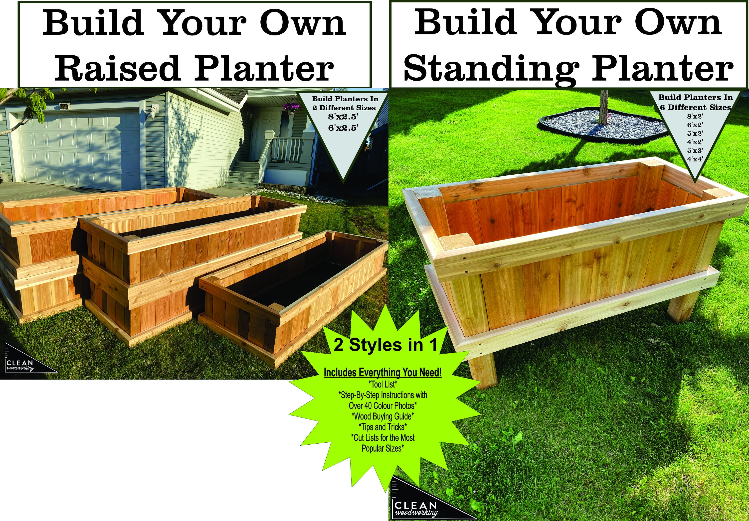 Build Your Own Standing and Raised Garden Planter for Vegetable and ...