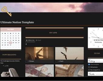 Notion Template Ultimate Life Planner Notion Templates All in One ...