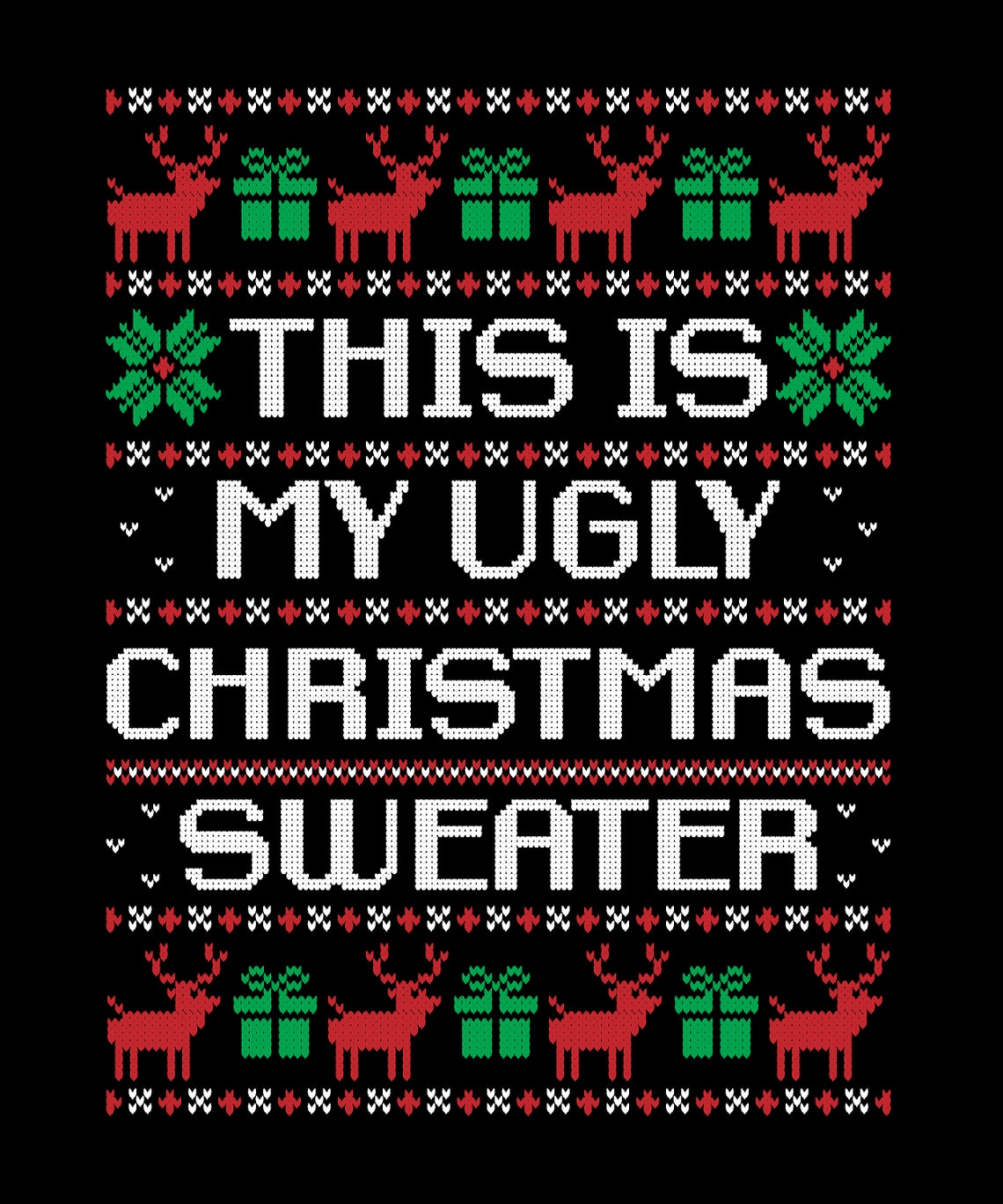This is My Ugly Christmas Sweater SVG, Christmas Sweater SVG, Sweater ...