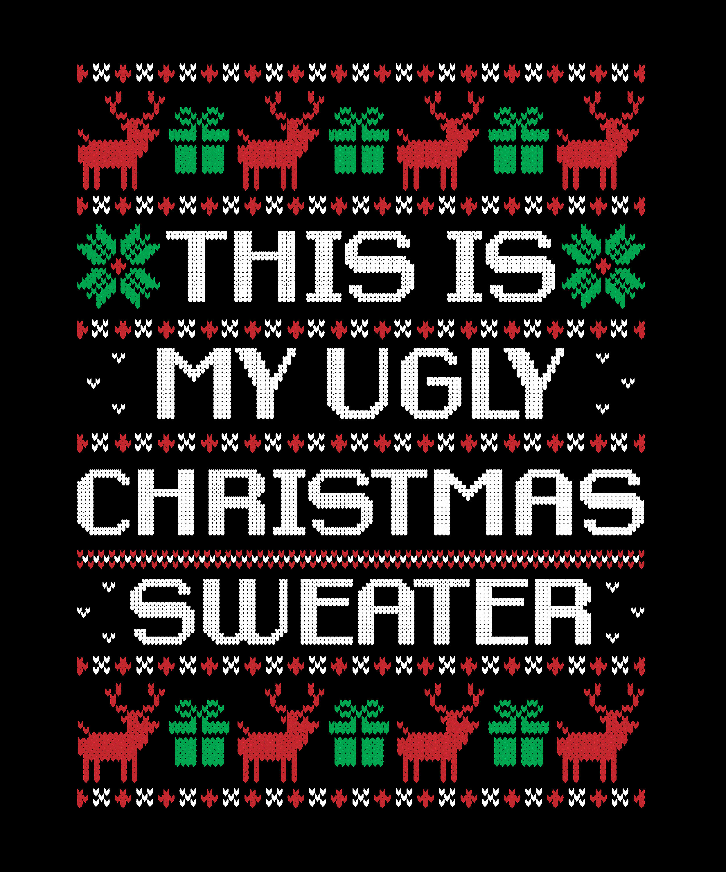 This is My Ugly Christmas Sweater SVG, Christmas Sweater SVG, Sweater ...