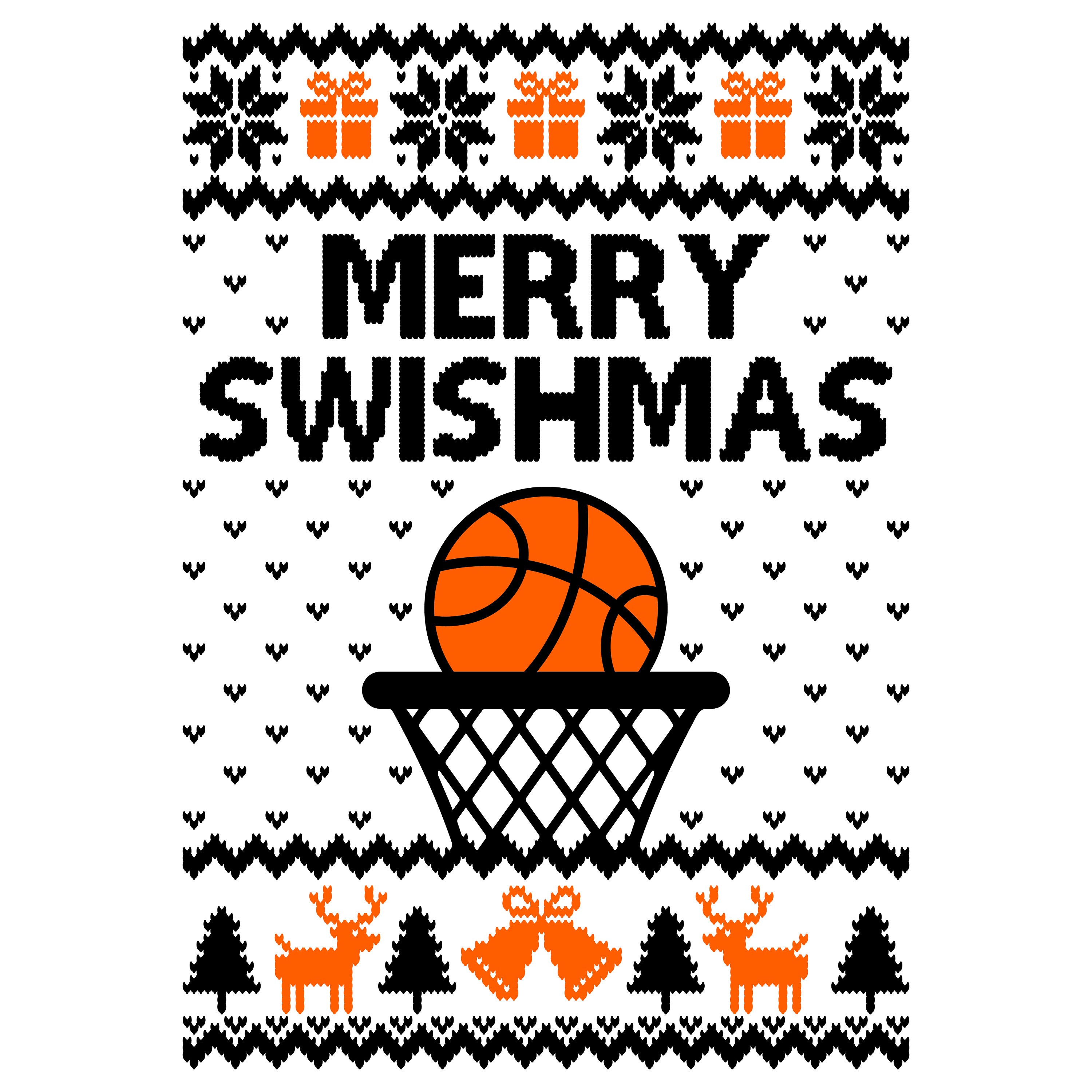 Merry Swishmas Svg, Merry Swishmas PNG, Basketball Ugly Christmas ...