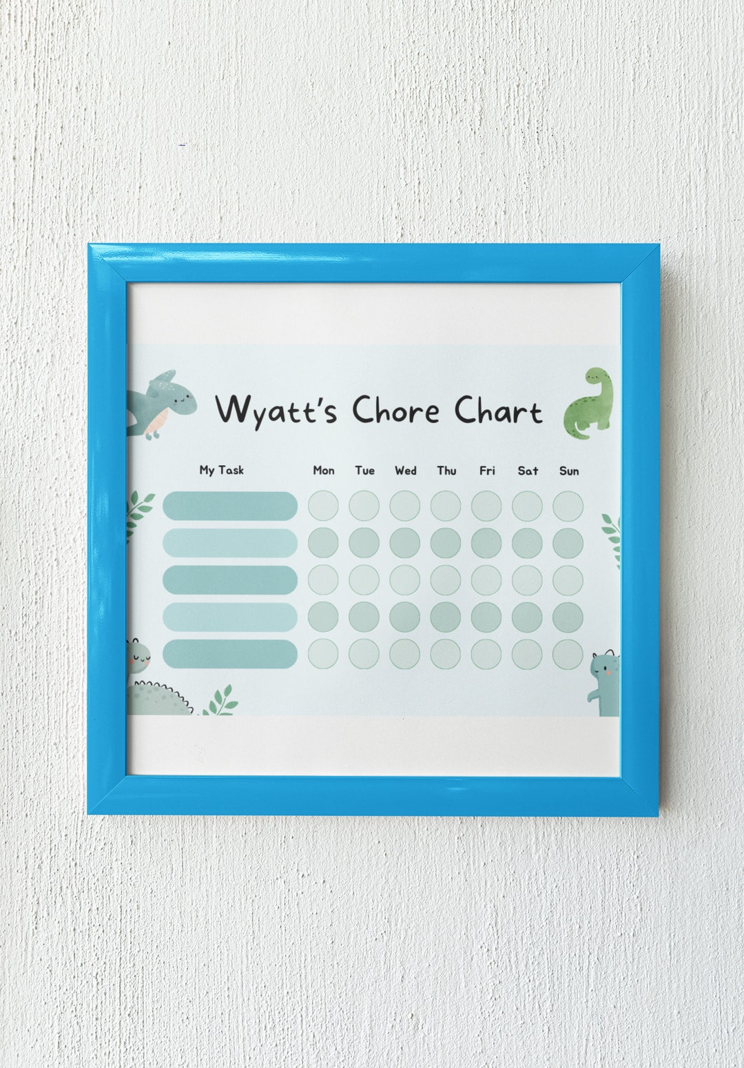 Chore Chart, Kids Chore Chart, Digital Download Chore Chart, Editable ...