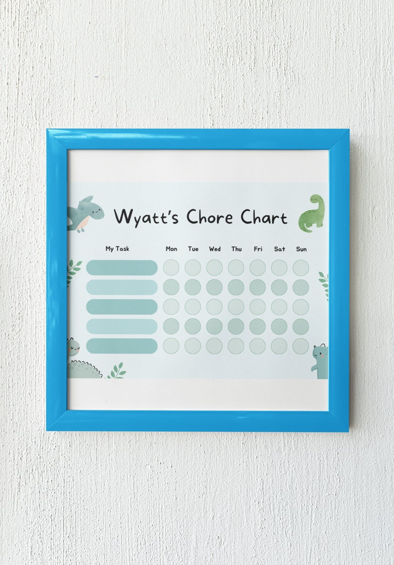 Chore Chart, Kids Chore Chart, Digital Download Chore Chart, Editable ...
