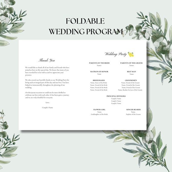 Sample Of A Filipino Wedding Ceremony Program SERVICES