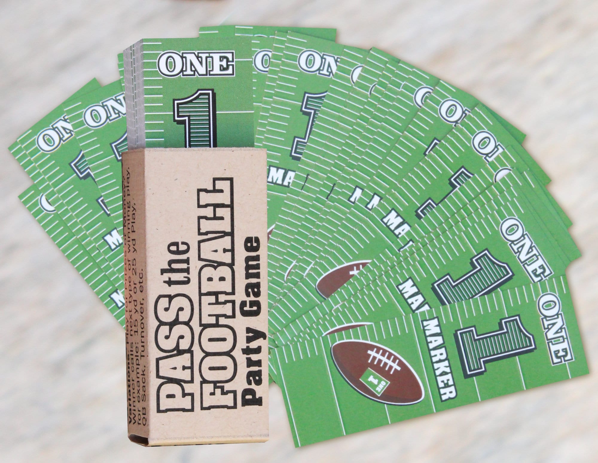 Pass the Football Party Game, Play While Watching the Game! Pass the ...