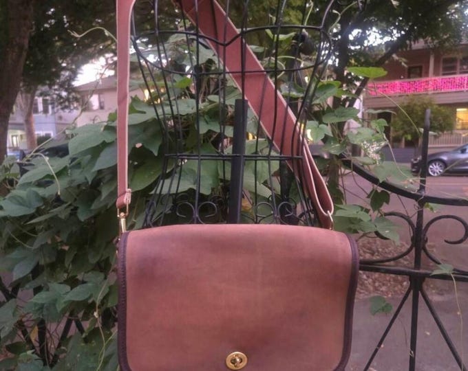 1970s Coach NYC Convertible Pocket Spectator Taupe Dark Brown Leather ...