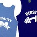 Beauty and the Beast Gym Couples Set Cut Files | Cricut | Silhouette ...