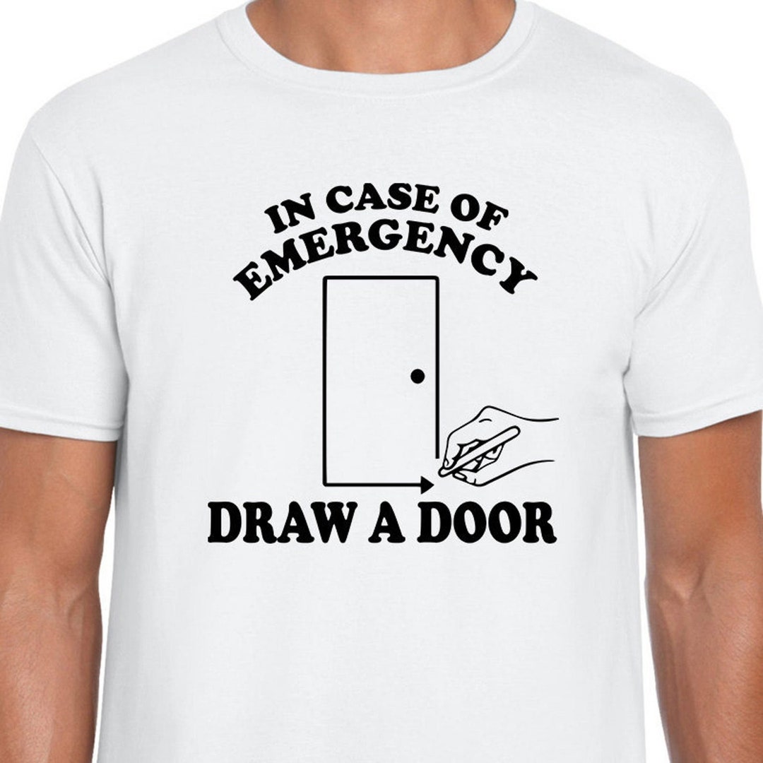 In Case of Emergency Draw A Door Cut Files Cricut Silhouette Cameo Svg ...