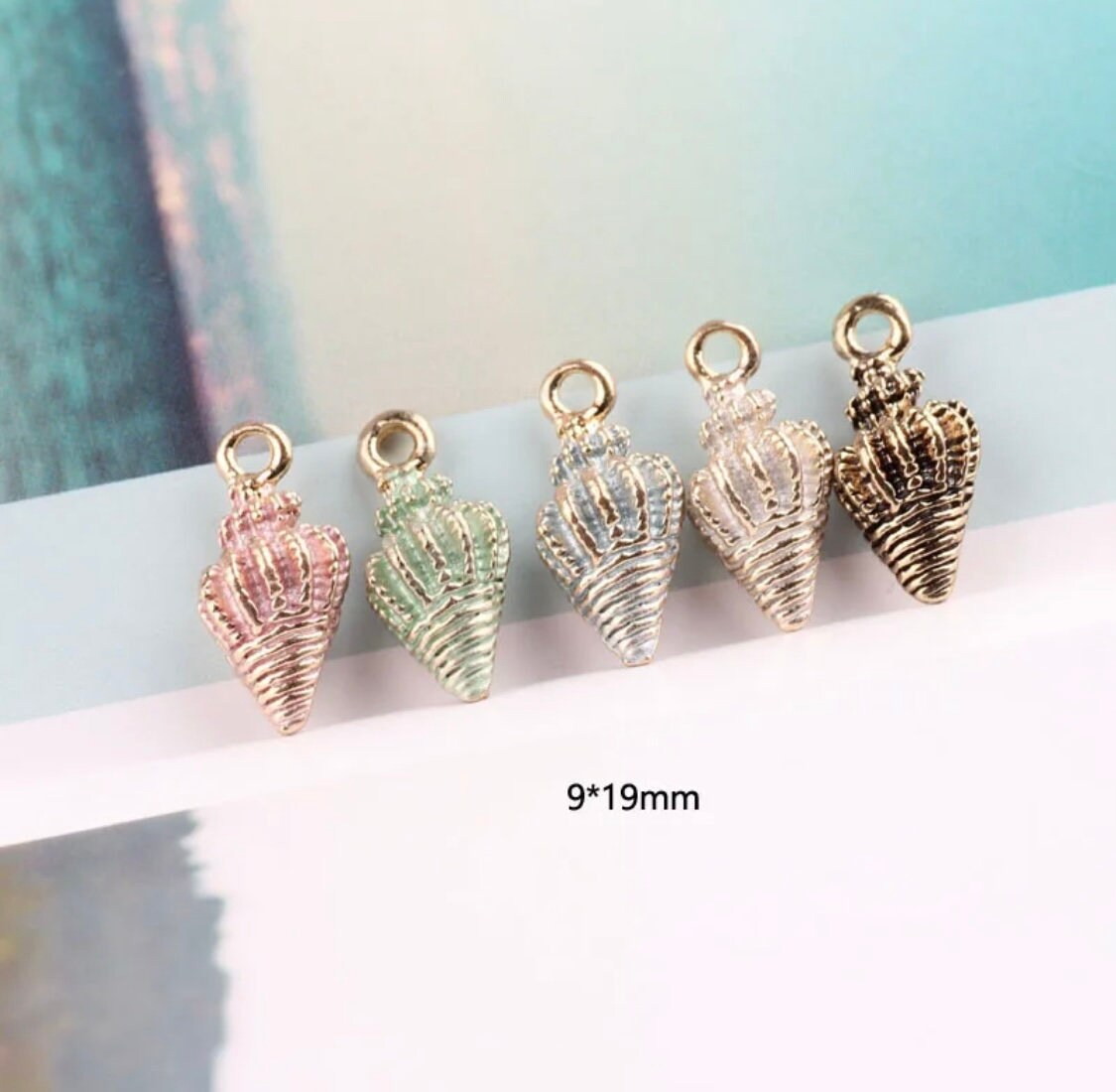 Charming Starfish Conch Sea Shell Charms Pendants Ocean Style Anklet ...