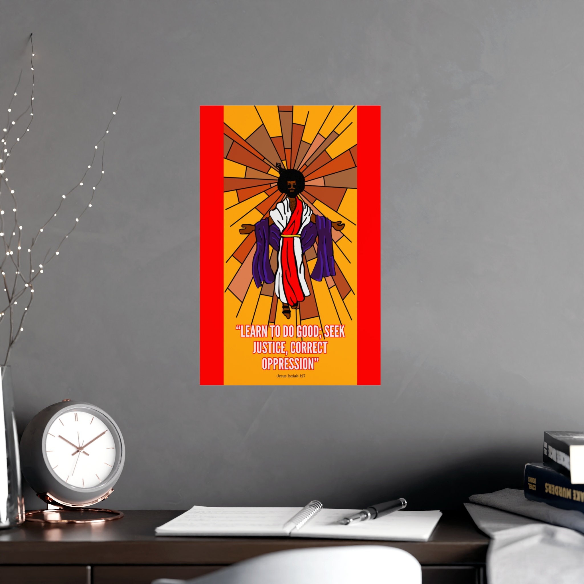 Red Woke Jesus Matte Posters - Etsy