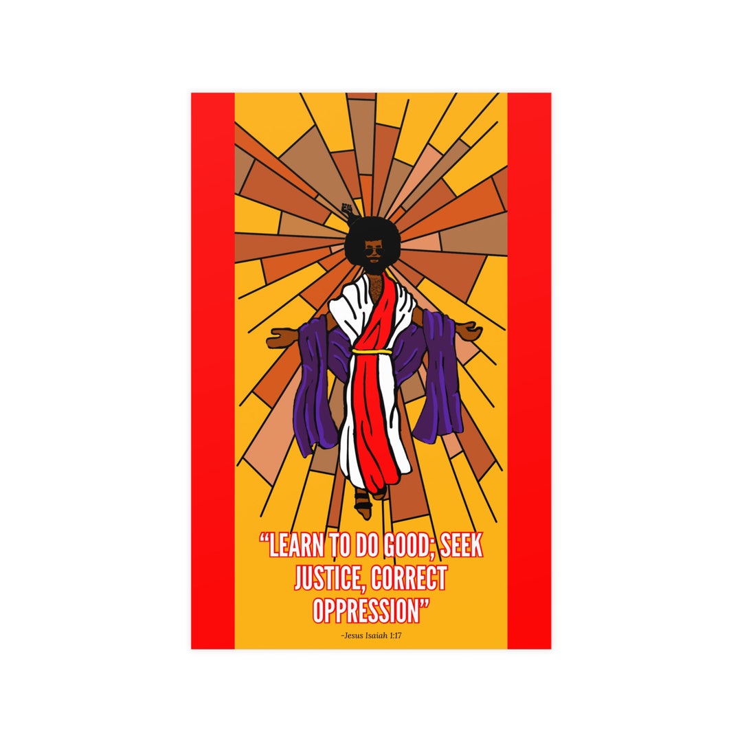 Red Woke Jesus Matte Posters - Etsy