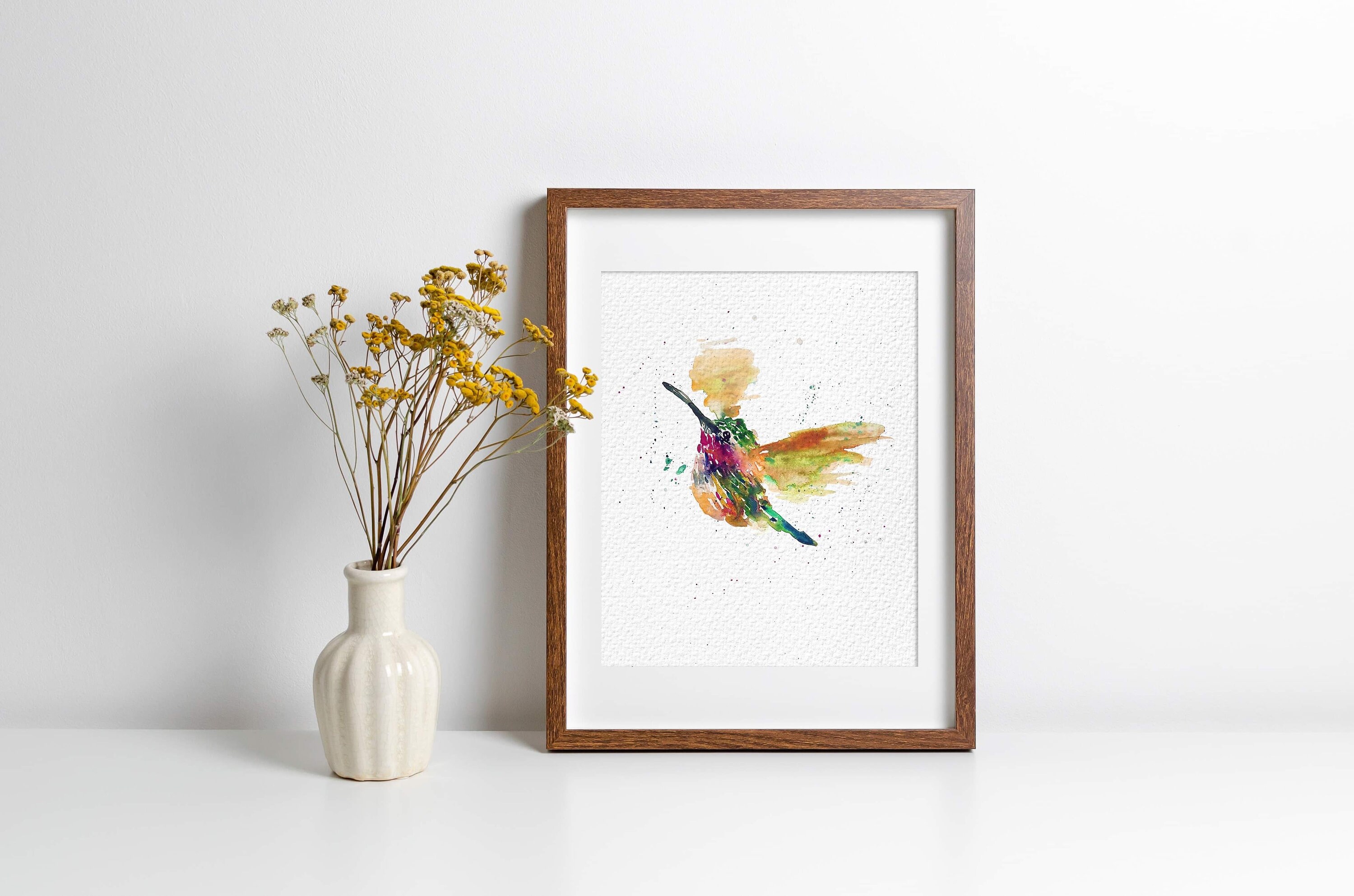 Hummingbird Watercolor Print - Etsy