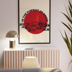 Formula 1 Wall Art Game Room F1 Poster Digital, F1 Poster Red, Formula ...