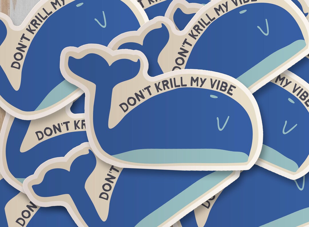 Marine Life Stickers Blue Whale Stickers Whale Stickers Sea Animals ...