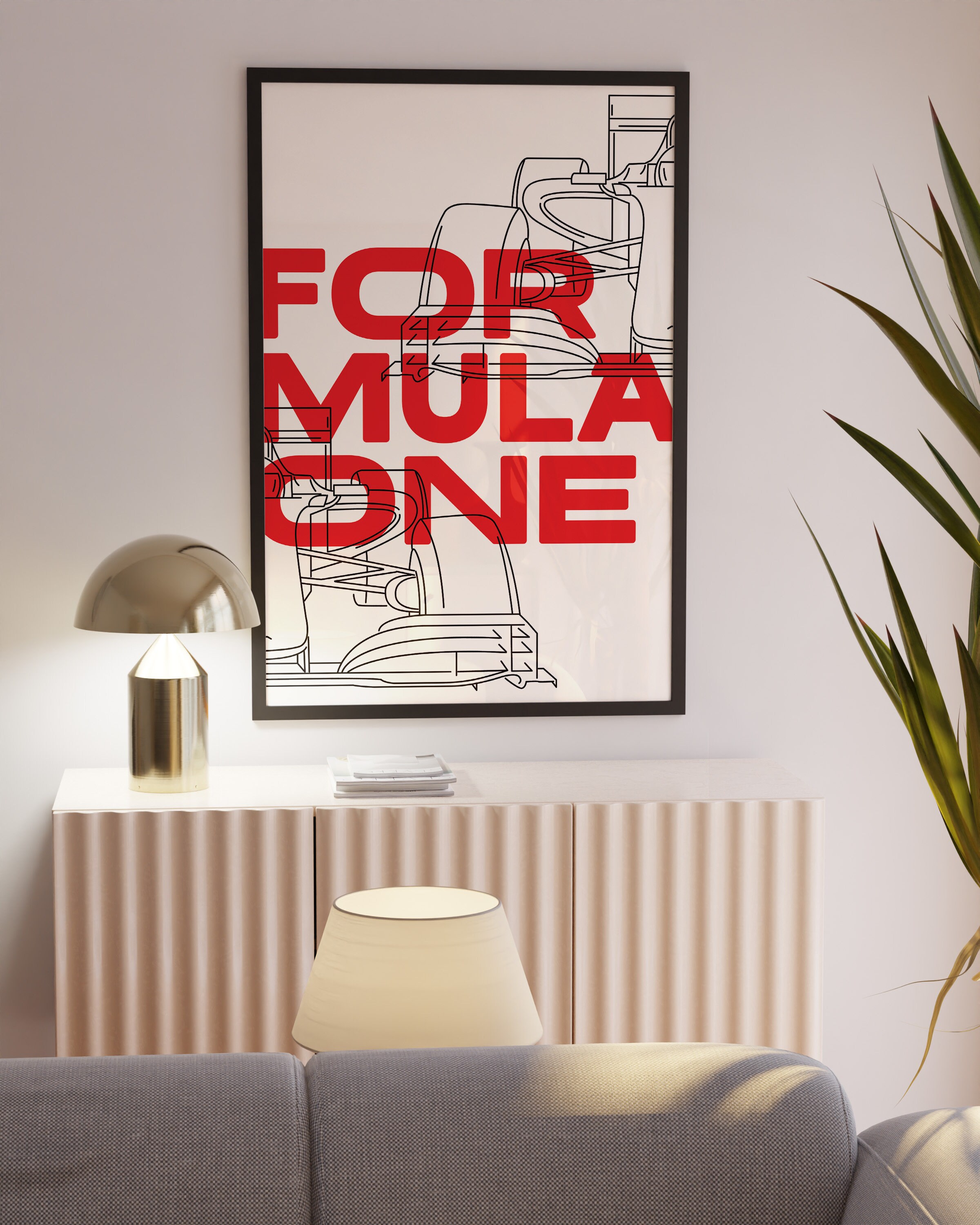 Formula 1 Wall Art Game Room F1 Poster Digital, F1 Poster Red, Formula ...