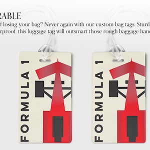 Luggage Tag for Men Formula 1 Stag Party Favors F1 Bag Tag Travel ...