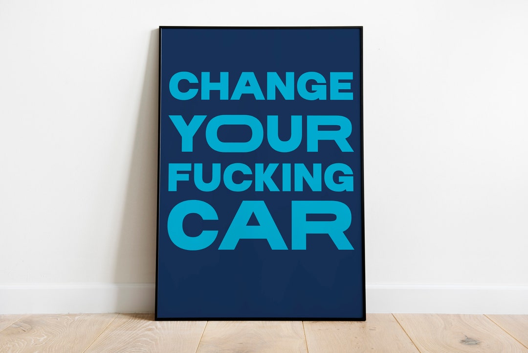 Formula 1 Wall Art Game Room F1 Poster Digital, F1 Poster Blue Formula ...