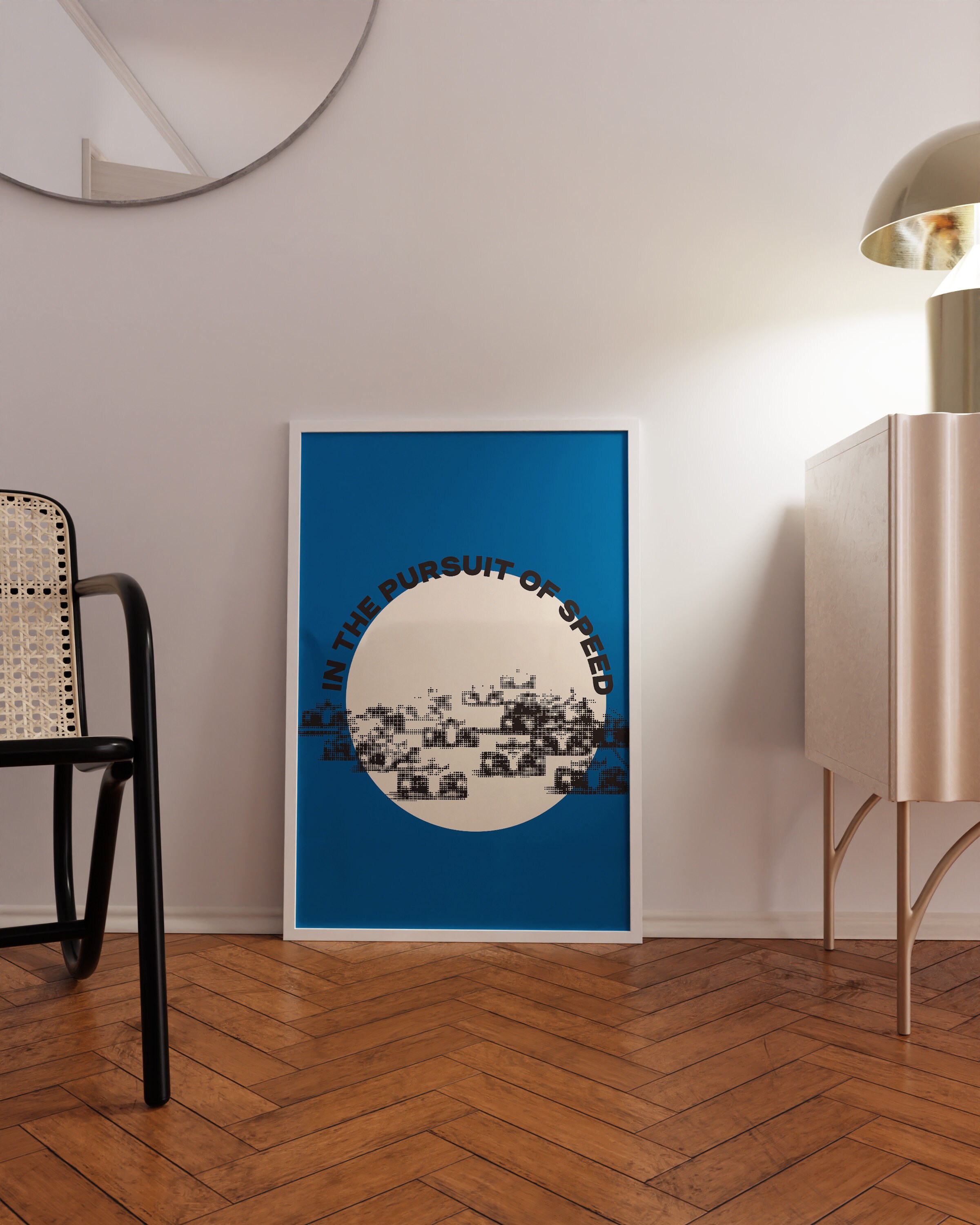 Formula 1 Bauhaus Poster: Blue F1 Racing Art (digital Download) - Etsy