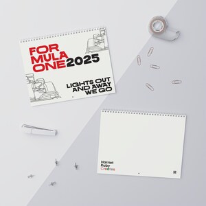 2025 Wall Calendar Formula One Calendar Poster Formula 1 Fan Desk ...