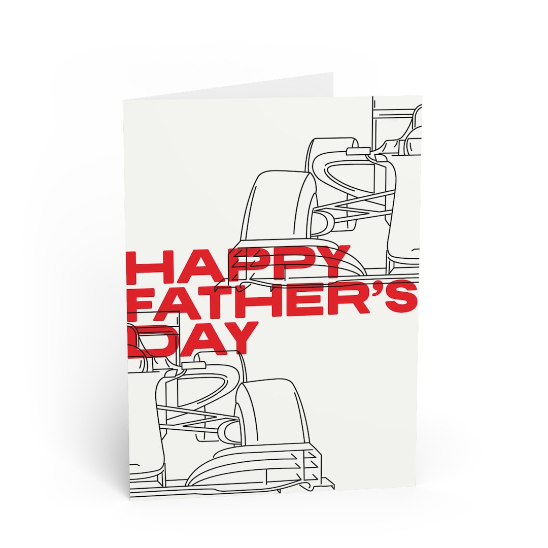 Unique Greeting Card for Fathers Day Gift Card for Motorsport Fan ...