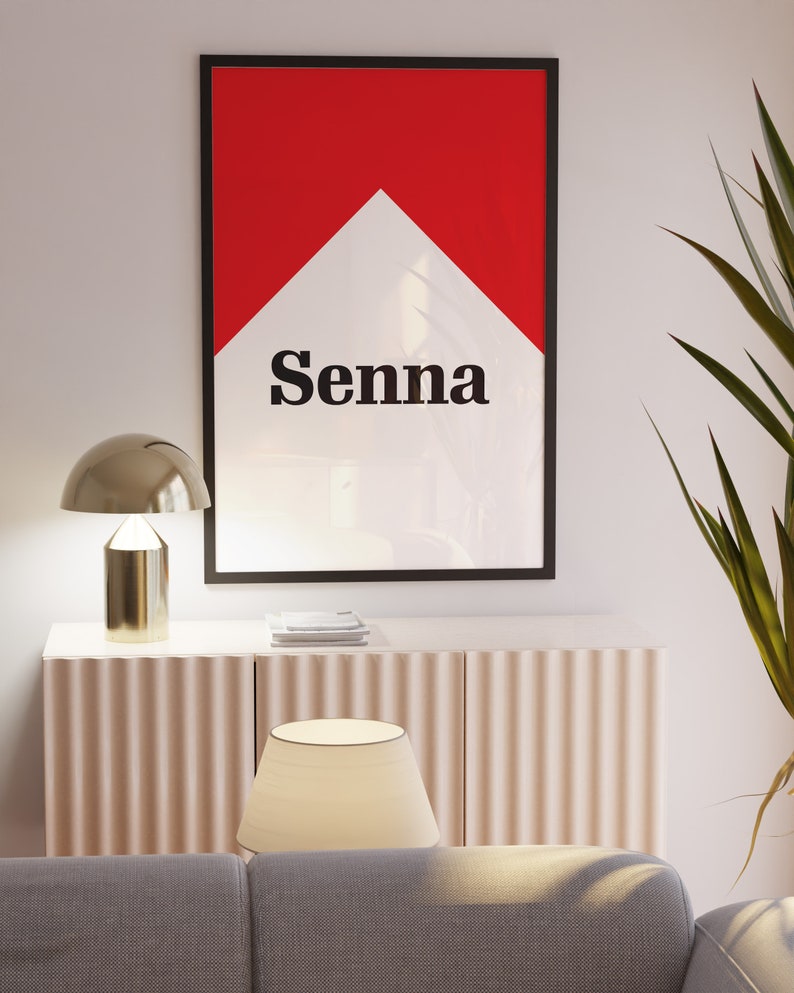 Formula 1 Wall Art Ayrton Senna Game Room F1 Poster Digital, F1 Poster ...