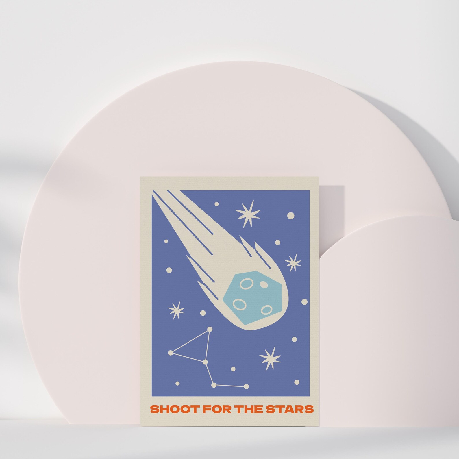 Greeting Card Outer Space Shoot for the Stars, Cosmic Card Pack for ...