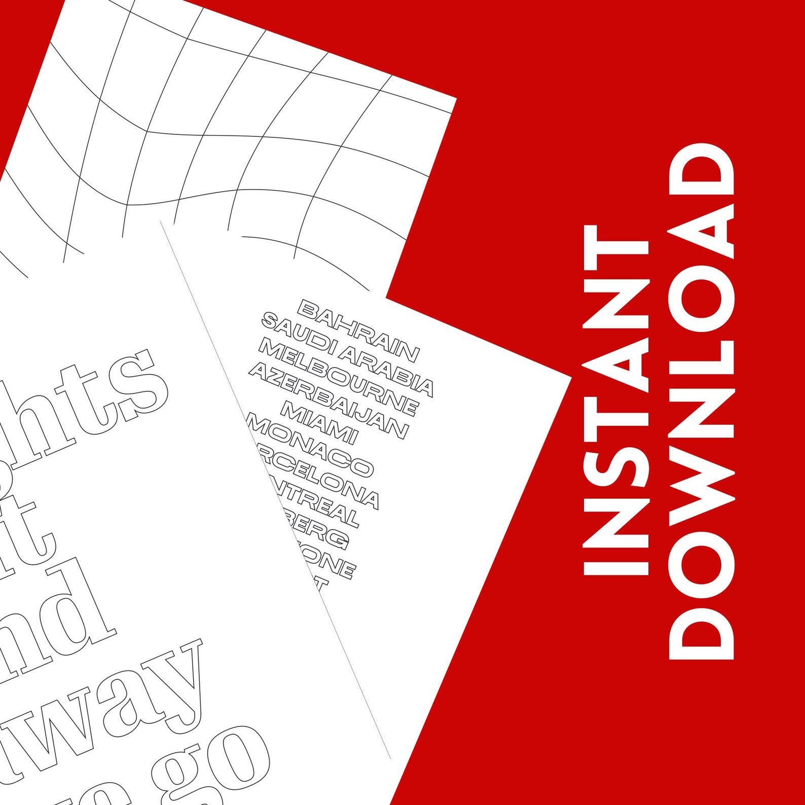 Coloring Pages Formula 1 Activity Sheet F1 Poster Digital, F1 Poster ...