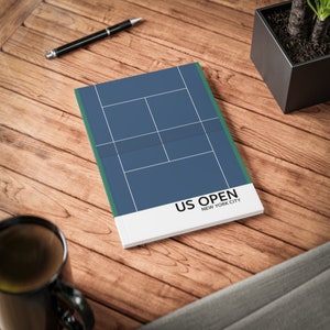 Set of 4 Notebook for Tennis Fan Grand Slam Tennis Journal US Open Gift ...