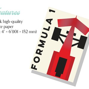 Postcard Motorsport, Formula 1 Postcard Room Decor F1 Postcard Formula ...